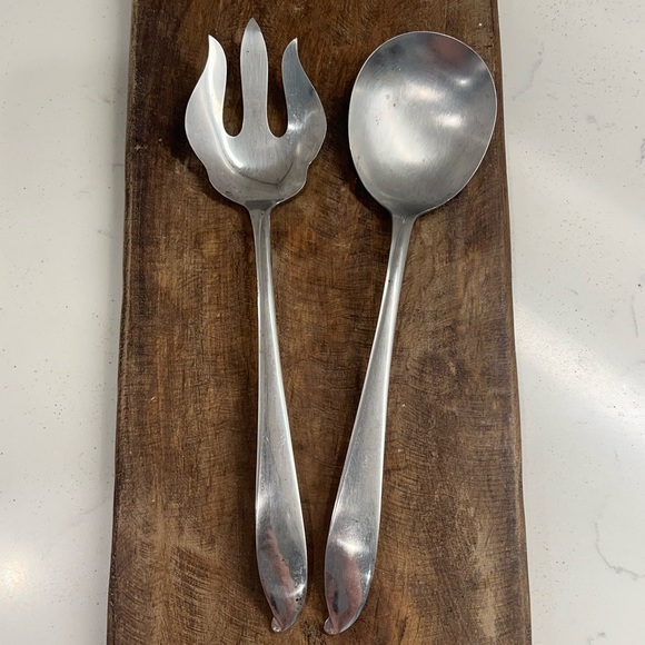 Hull | Dining | Vintage Adore Silver Serving Fork Spoon Dorzel Stainless By Hull Japan 1 | Poshmark